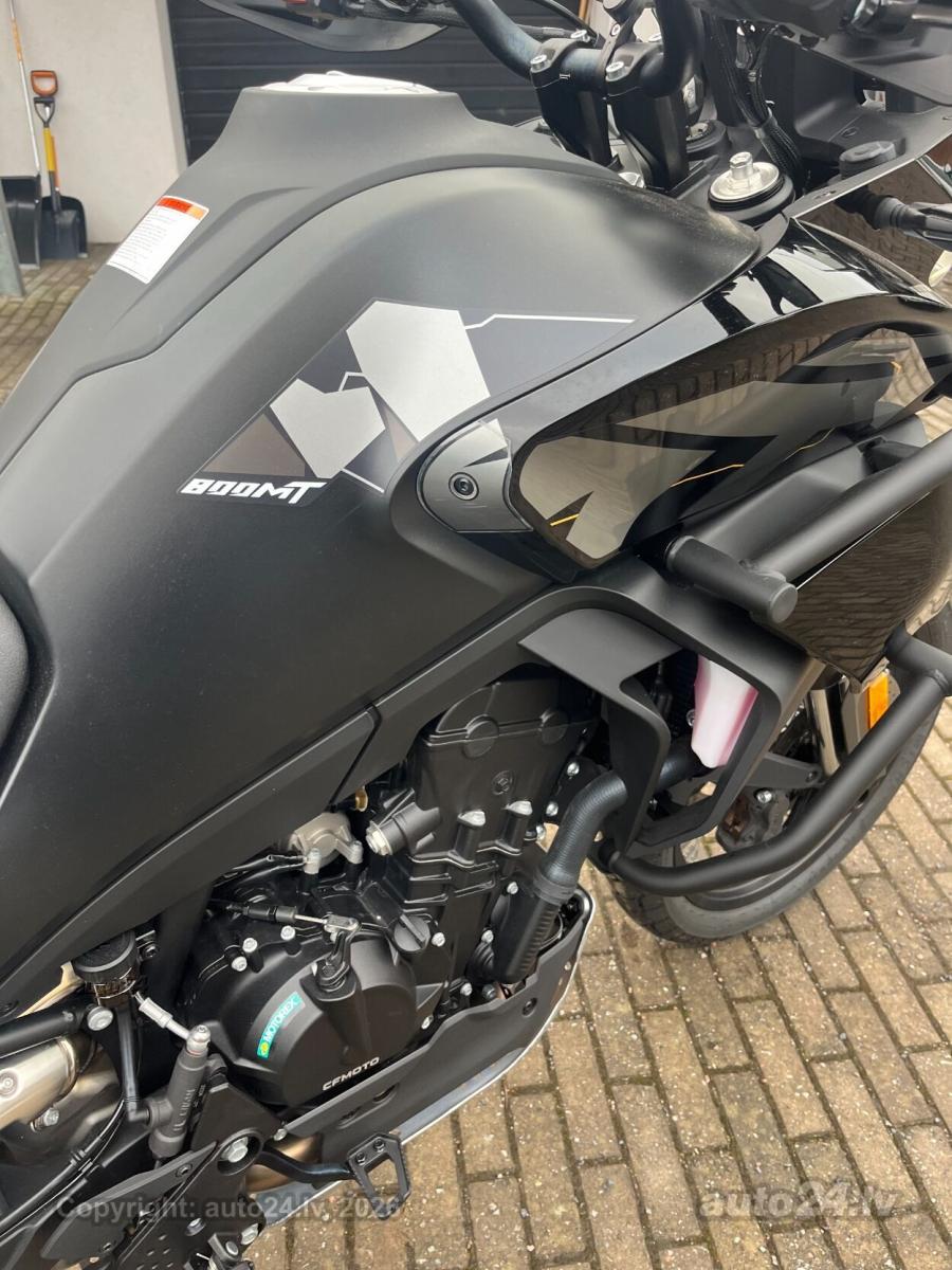 Black CFMOTO 800 MT 2024 in Tallinn, with an engine capacity of 0.80 L and mileage of 831 thousand km for 11000 €, photo 25 on AUTOMOTO.COM.LV