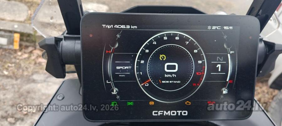 Black CFMOTO 800 MT 2024 in Parnu, with an engine capacity of 0.80 L and mileage of 5 thousand km for 7000 €, photo 5 on AUTOMOTO.COM.LV