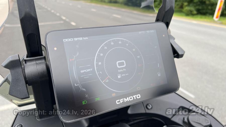Blue CFMOTO 800 MT 2024 in Tallinn, with an engine capacity of 0.80 L and mileage of 9 thousand km for 7500 €, photo 7 on AUTOMOTO.COM.LV
