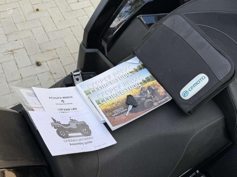 Black CFMOTO CFORCE 1000 2020 in Prienai, with an engine capacity of 1.00 L and mileage of 4 thousand km for 7450 €, photo 17 on AUTOMOTO.COM.LV