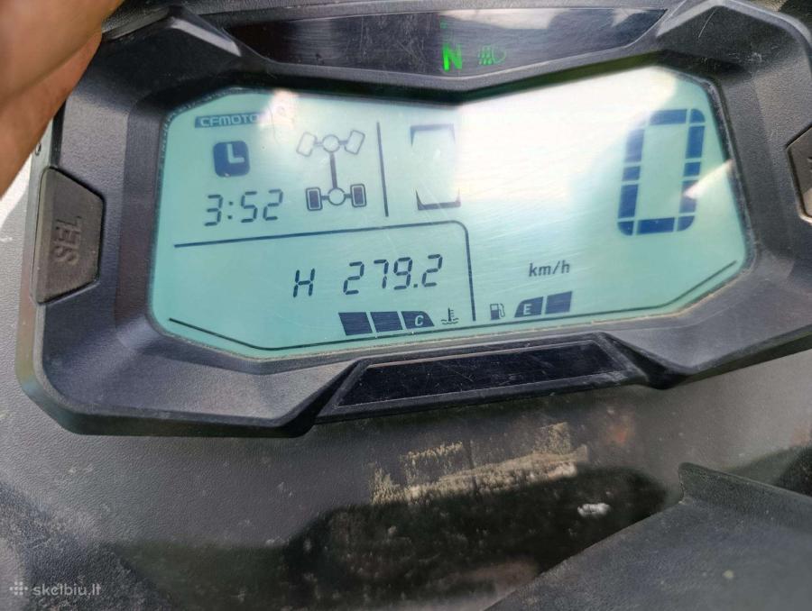 Blue CFMOTO CFORCE 1000 2021 in Mazeikiai, with an engine capacity of 1.00 L and mileage of 8 thousand km for 8200 €, photo 19 on AUTOMOTO.COM.LV