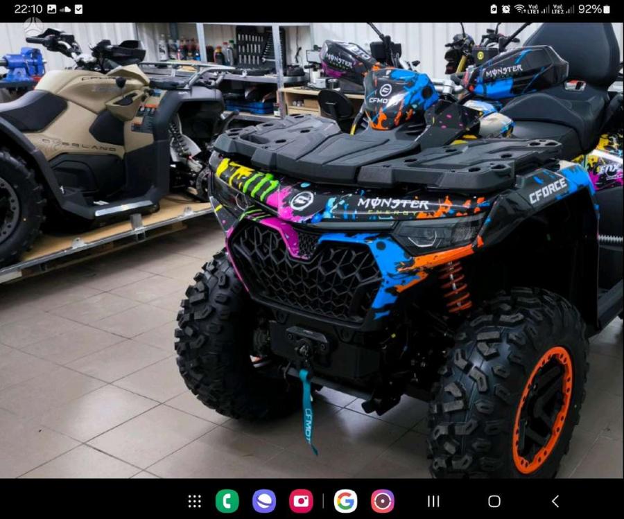 CFMOTO CFORCE 1000 2025 in Klaipeda, with an engine capacity of 1.00 L and mileage of 1 thousand km for 12300 €, photo 11 on AUTOMOTO.COM.LV