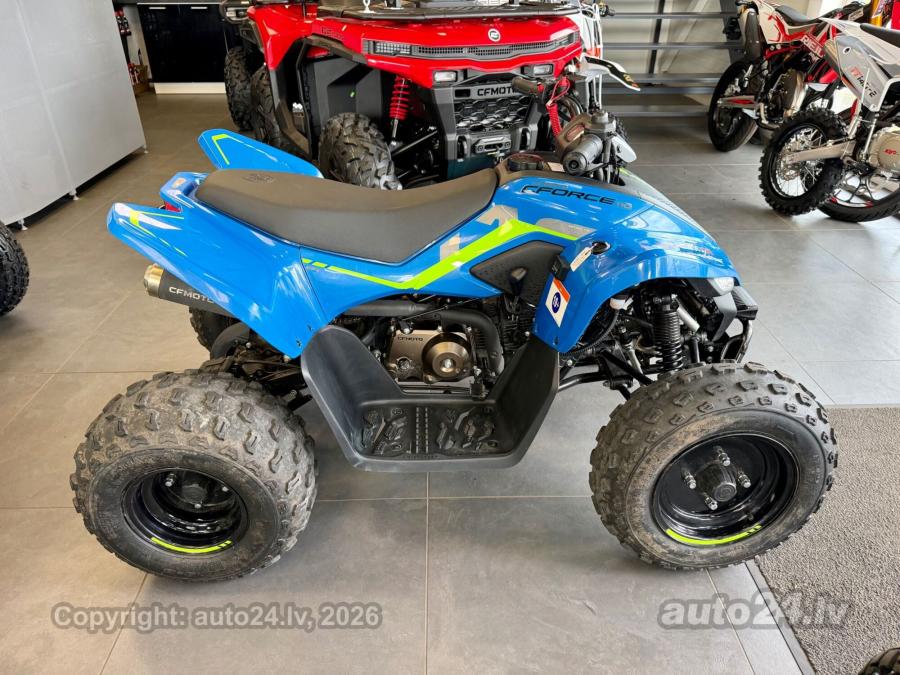 Blue CFMOTO CFORCE 110 2025 in Parnu, with an engine capacity of 0.11 L and mileage of 0 thousand km for 1800 €, photo 4 on AUTOMOTO.COM.LV