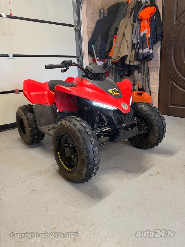 Red CFMOTO CFORCE 110 2024 in Valga, with an engine capacity of 0.11 L and mileage of 0 thousand km for 990 €, photo 3 on AUTOMOTO.COM.LV
