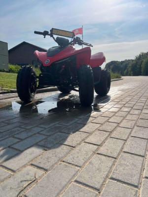 Red CFMOTO CFORCE 110 2024 in Klaipeda, with an engine capacity of 0.11 L and mileage of 0 thousand km for 950 €, photo  on AUTOMOTO.COM.LV