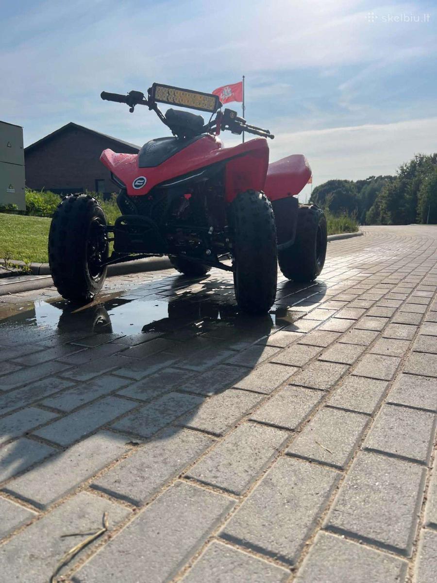 Red CFMOTO CFORCE 110 2024 in Klaipeda, with an engine capacity of 0.11 L and mileage of 0 thousand km for 950 €, photo 1 on AUTOMOTO.COM.LV