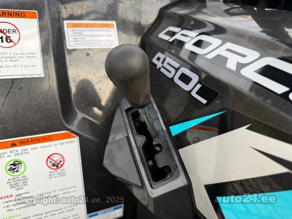 Black CFMOTO CFORCE 450 2021 in Tallinn, with an engine capacity of 0.45 L and mileage of 2 thousand km for 4450 €, photo 11 on AUTOMOTO.COM.LV