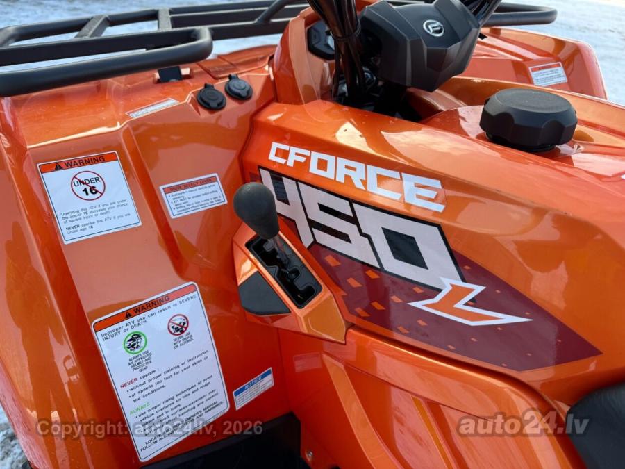 Orange CFMOTO CFORCE 450 2019 in Valga, with an engine capacity of 0.00 L and mileage of 500 thousand km for 4350 €, photo 15 on AUTOMOTO.COM.LV