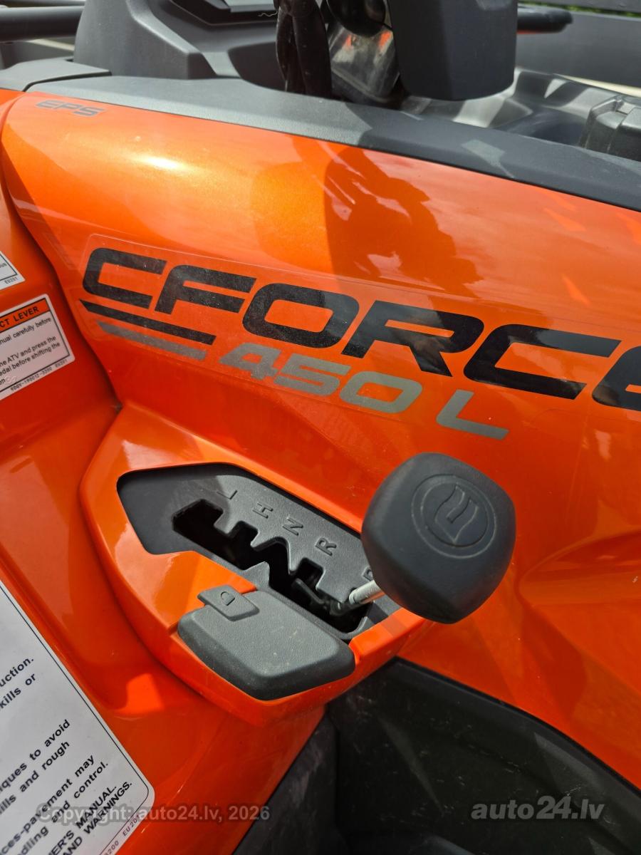 Oranžs CFMOTO CFORCE 450 2023 Tartu, ar dzinēja tilpumu 0.40 L un nobraukumu 1 tūkst. km par 4800 €, foto 6 vietnē AUTOMOTO.COM.LV