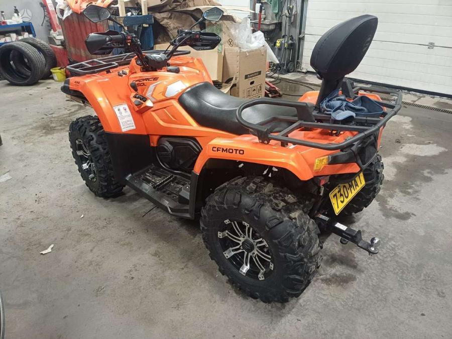 Orange CFMOTO CFORCE 450L 2023 in Kaunas, with an engine capacity of 0.45 L and mileage of 11 thousand km for 4900 €, photo 2 on AUTOMOTO.COM.LV