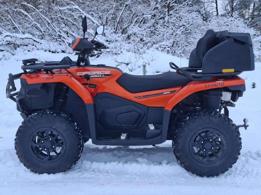 Orange CFMOTO CFORCE 450L 2025 in Silute, with an engine capacity of 0.45 L and mileage of 2 thousand km for 5200 €, photo 1 on AUTOMOTO.COM.LV