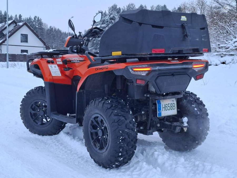 Orange CFMOTO CFORCE 450L 2025 in Silute, with an engine capacity of 0.45 L and mileage of 2 thousand km for 5200 €, photo 4 on AUTOMOTO.COM.LV