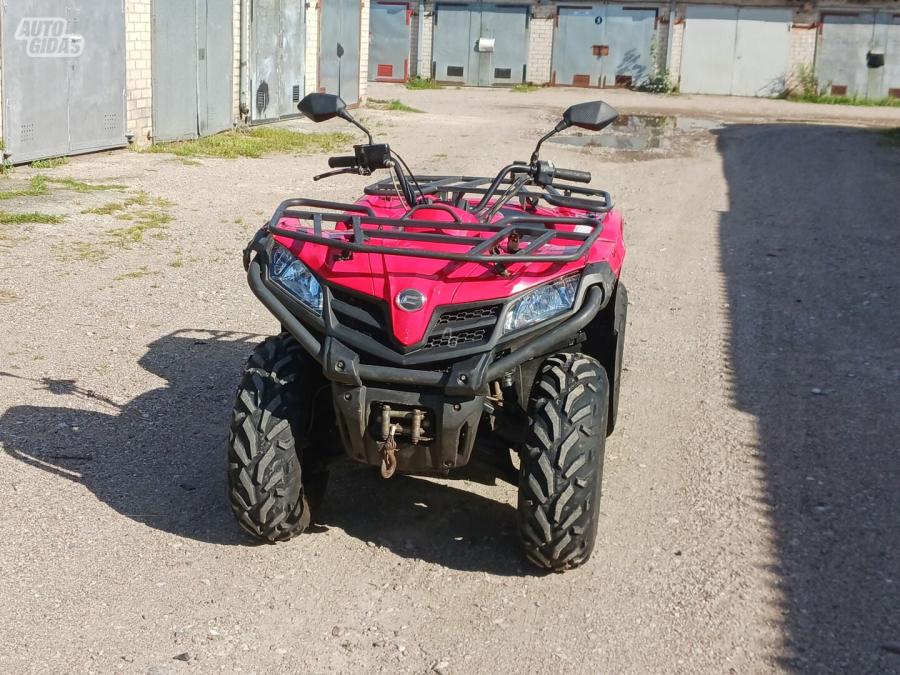 Red CFMOTO CFORCE 450L 2017 in Taurage, with an engine capacity of 0.50 L and mileage of 0 thousand km for 2800 €, photo 1 on AUTOMOTO.COM.LV