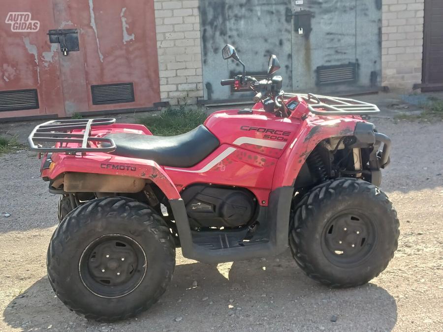 Red CFMOTO CFORCE 450L 2017 in Taurage, with an engine capacity of 0.50 L and mileage of 0 thousand km for 2800 €, photo 8 on AUTOMOTO.COM.LV