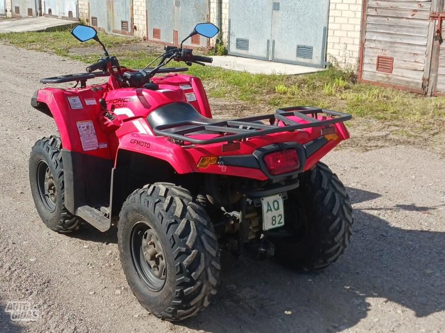 Red CFMOTO CFORCE 450L 2017 in Taurage, with an engine capacity of 0.50 L and mileage of 0 thousand km for 2800 €, photo 12 on AUTOMOTO.COM.LV