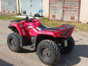 Red CFMOTO CFORCE 450L 2017 in Taurage, with an engine capacity of 0.50 L and mileage of 0 thousand km for 2800 €, photo 13 on AUTOMOTO.COM.LV