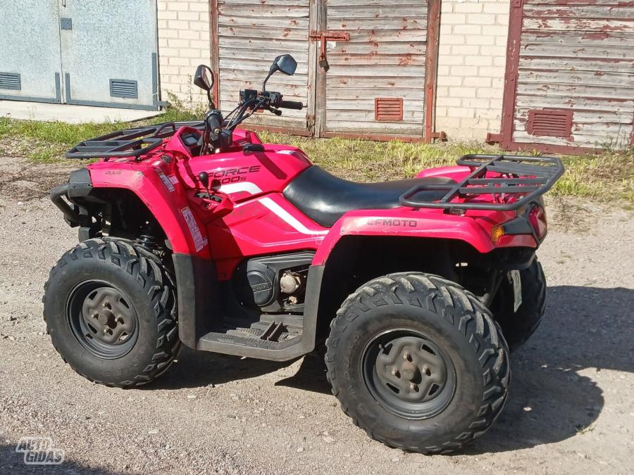 Red CFMOTO CFORCE 450L 2017 in Taurage, with an engine capacity of 0.50 L and mileage of 0 thousand km for 2800 €, photo 14 on AUTOMOTO.COM.LV