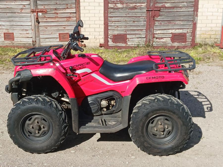 Red CFMOTO CFORCE 450L 2017 in Taurage, with an engine capacity of 0.50 L and mileage of 0 thousand km for 2800 €, photo 15 on AUTOMOTO.COM.LV