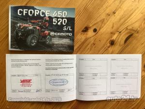 Red CFMOTO CFORCE 520 2022 in Tallinn, with an engine capacity of 0.52 L and mileage of 2 thousand km for 6000 €, photo 16 on AUTOMOTO.COM.LV