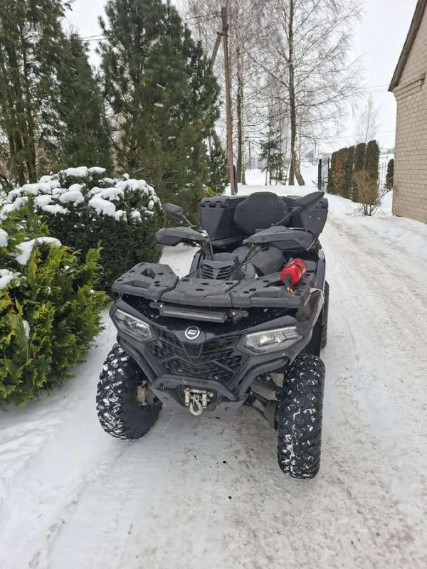 Black CFMOTO CFORCE 520L 2024 in Prienai, with an engine capacity of 0.50 L and mileage of 4 thousand km for 5700 €, photo 1 on AUTOMOTO.COM.LV