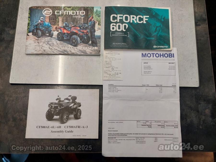 CFMOTO CFORCE 600 2021 в Таллин, объемом двигателя 0.60 л и пробегом 0 тыс. км за 6500 €, фото 22 на AUTOMOTO.COM.LV