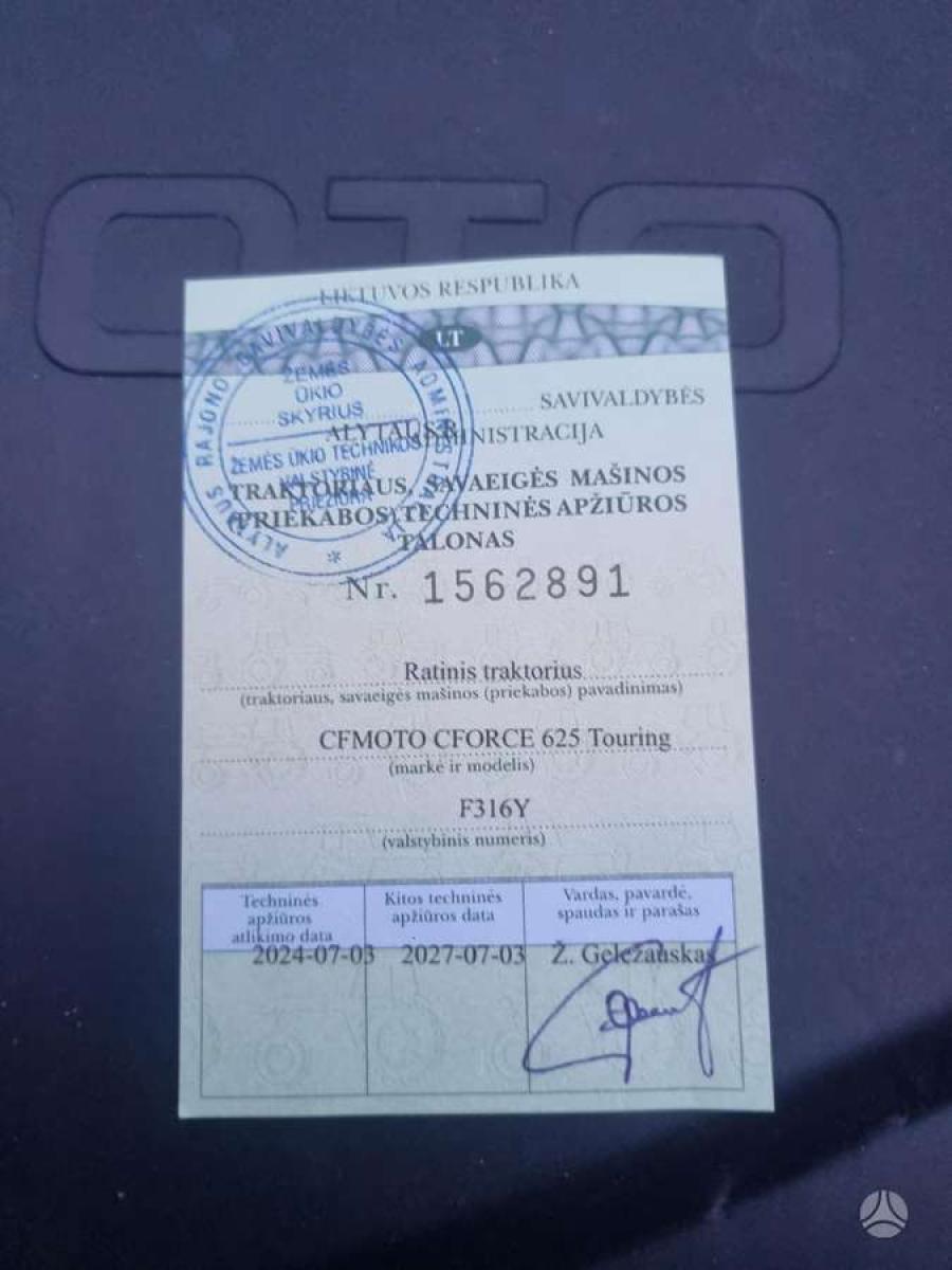 Pelēks CFMOTO CFORCE 625 2021 Alīta, ar dzinēja tilpumu 0.00 L un nobraukumu 2 tūkst. km par 6900 €, foto 7 vietnē AUTOMOTO.COM.LV