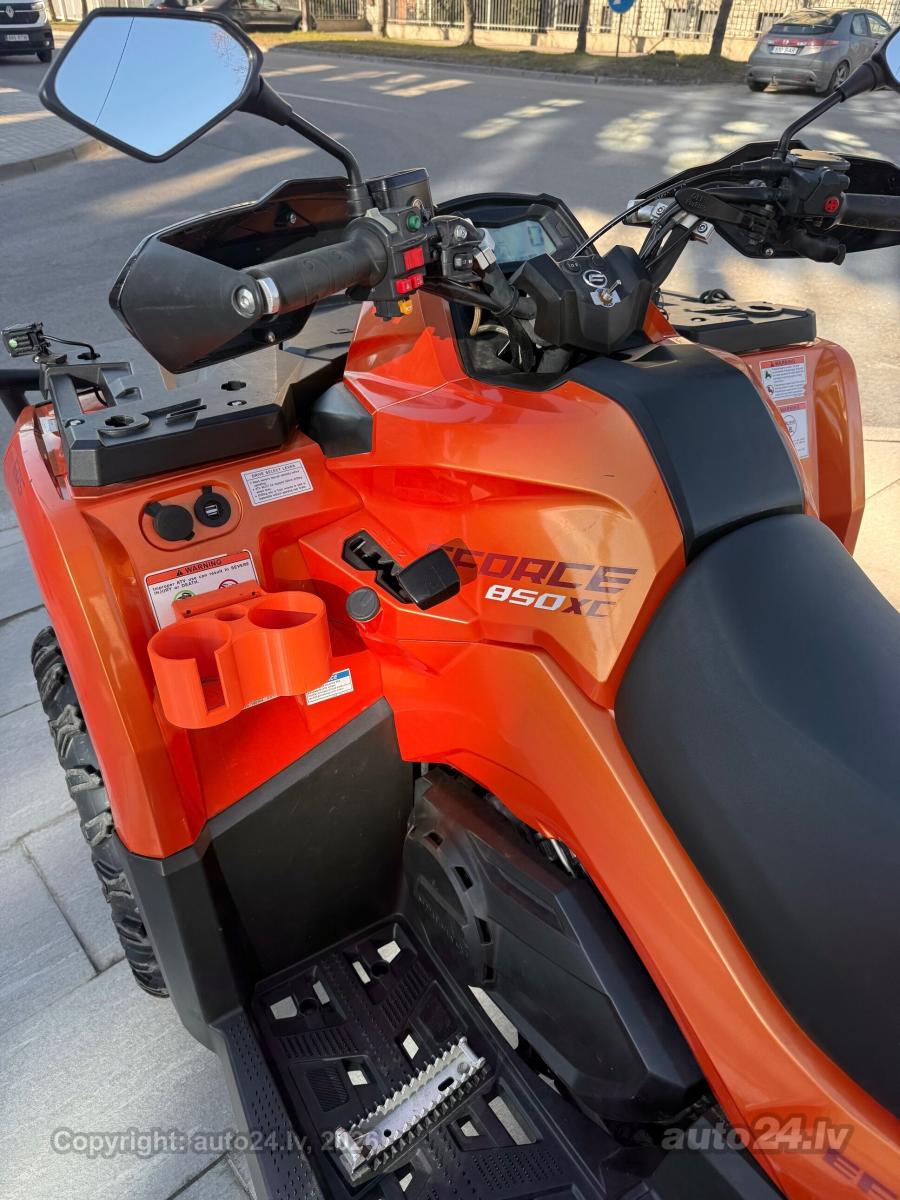 Orange CFMOTO CFORCE 850XC 2018 in Tallinn, with an engine capacity of 0.85 L and mileage of 1 thousand km for 7299 €, photo 12 on AUTOMOTO.COM.LV