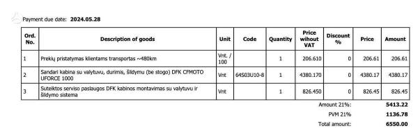 Черный CFMOTO UFORCE 1000 2023 в Вильнюс, объемом двигателя 1.00 л и пробегом 0 тыс. км за 15500 €, фото 10 на AUTOMOTO.COM.LV