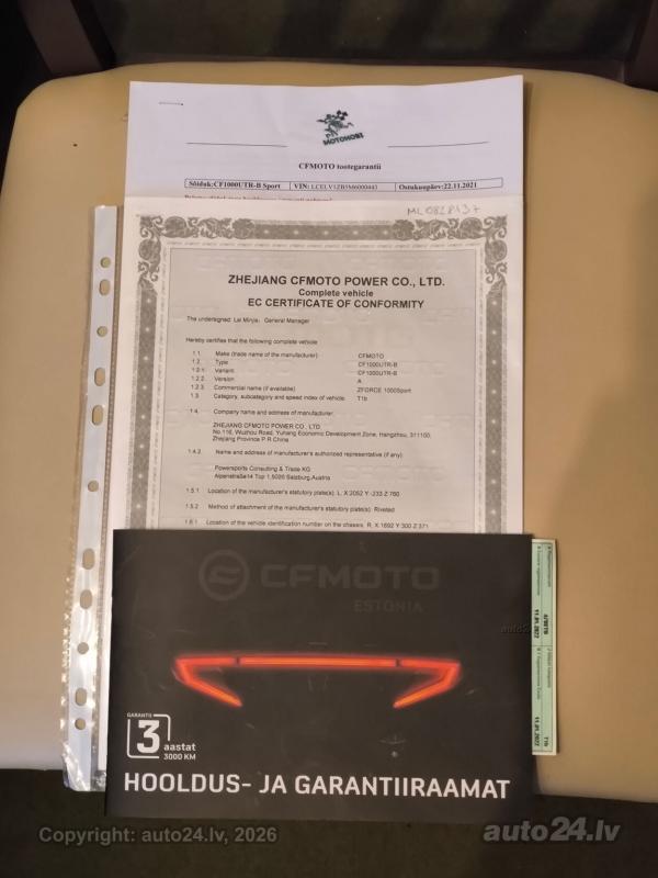 CFMOTO ZFORCE 1000 2022 in Otepaa, with an engine capacity of 1.00 L and mileage of 0 thousand km for 14500 €, photo 6 on AUTOMOTO.COM.LV