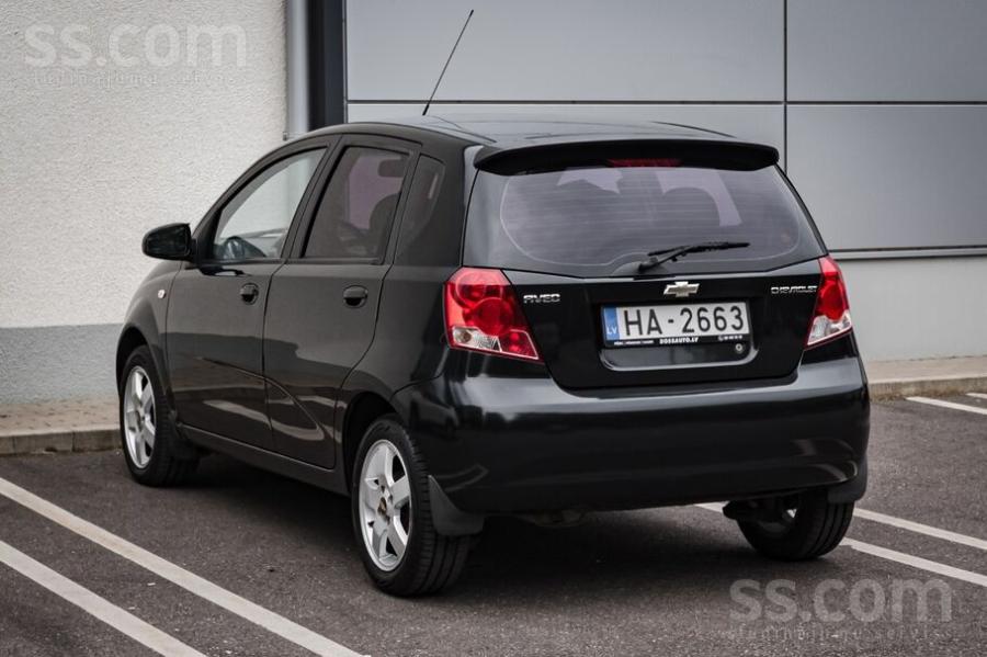 Black Chevrolet Aveo 2008 in Riga, with an engine capacity of 1.40 L and mileage of 0 thousand km for 1490 €, photo 6 on AUTOMOTO.COM.LV