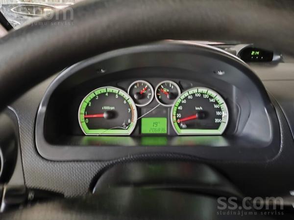 Black Chevrolet Aveo 2008 in Riga, with an engine capacity of 1.20 L and mileage of 206 thousand km for 1500 €, photo 10 on AUTOMOTO.COM.LV