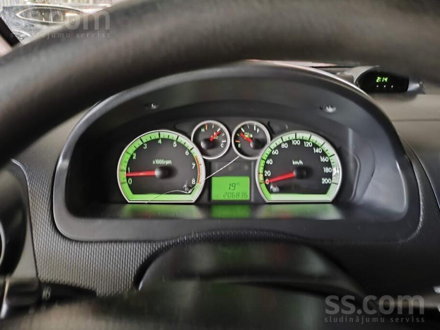 Black Chevrolet Aveo 2008 in Riga, with an engine capacity of 1.20 L and mileage of 206 thousand km for 1500 €, photo 11 on AUTOMOTO.COM.LV