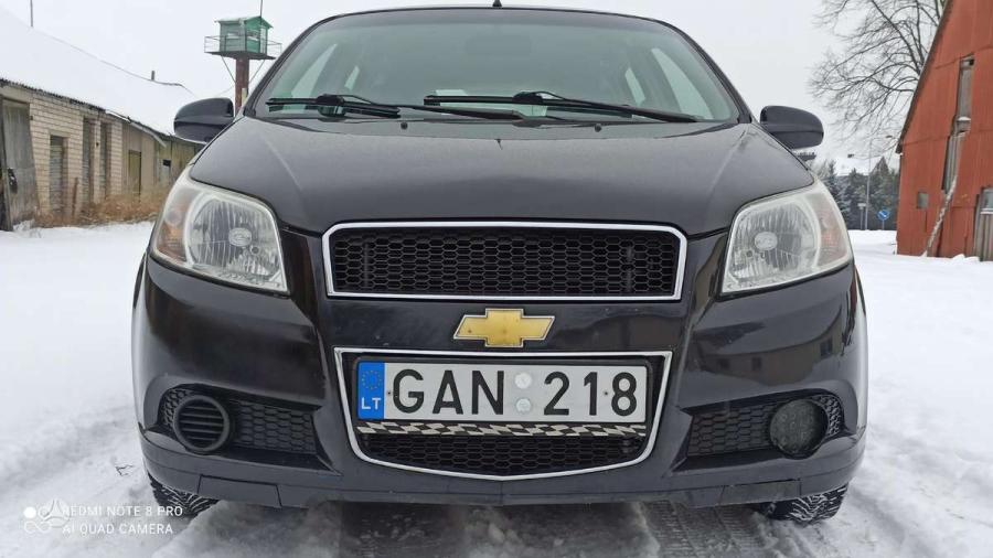 Black Chevrolet Aveo 2009 in Pakruojis, with an engine capacity of 1.20 L and mileage of 159 thousand km for 1450 €, photo 4 on AUTOMOTO.COM.LV
