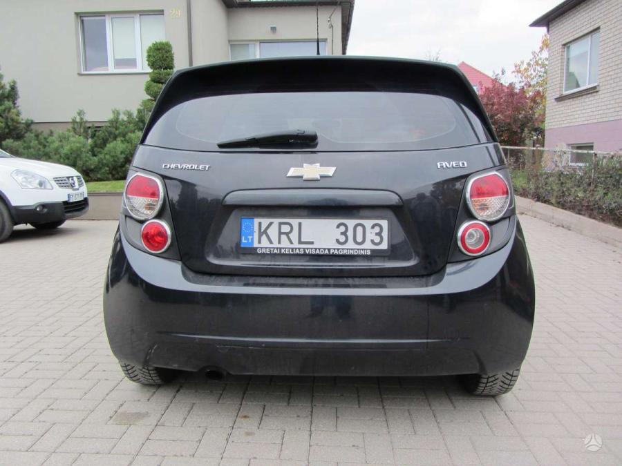 Black Chevrolet Aveo 2012 in Taurage, with an engine capacity of 1.25 L and mileage of 240 thousand km for 2800 €, photo 6 on AUTOMOTO.COM.LV