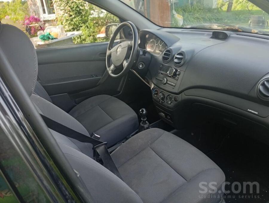 Черный Шевроле Авео 2007 в Елгава, объемом двигателя 1.60 л и пробегом 148 тыс. км за 1100 €, фото 5 на AUTOMOTO.COM.LV