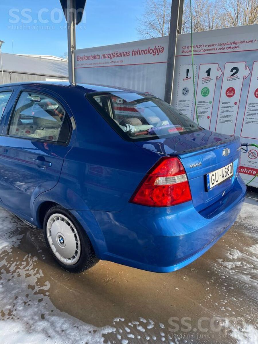 Blue Chevrolet Aveo 2007 in Ogre, with an engine capacity of 1.40 L and mileage of 218 thousand km for 500 €, photo 6 on AUTOMOTO.COM.LV