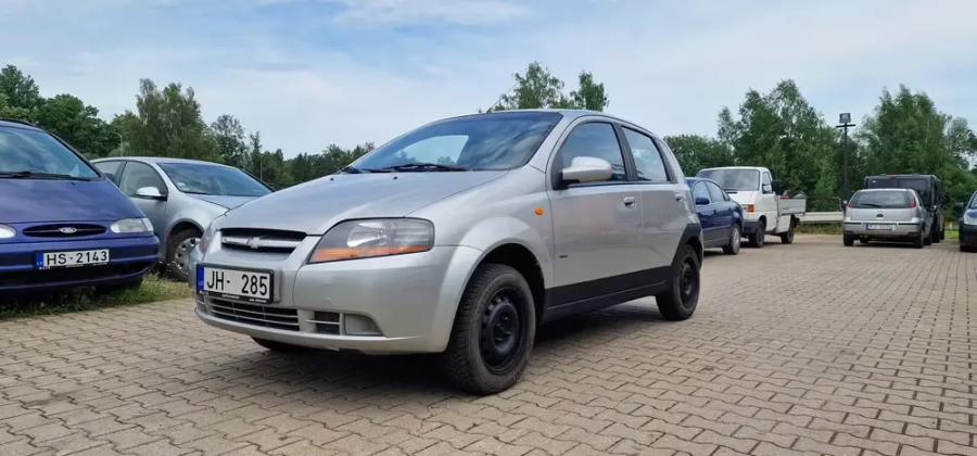 Grey Chevrolet Aveo 2005 in Valmiera, with an engine capacity of 1.40 L and mileage of 167 thousand km for 850 €, photo 7 on AUTOMOTO.COM.LV
