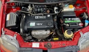 Sarkans Chevrolet Aveo 2006 Valmiera, ar dzinēja tilpumu 1.40 L un nobraukumu 206 tūkst. km par 1145 €, foto 7 vietnē AUTOMOTO.COM.LV