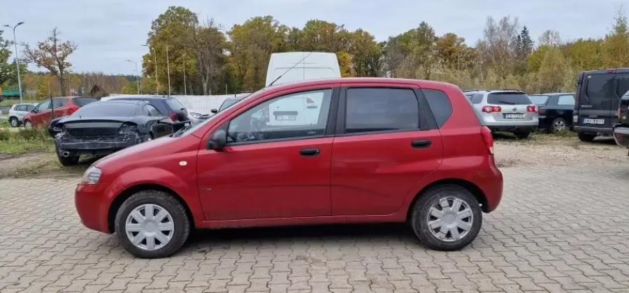 Sarkans Chevrolet Aveo 2006 Valmiera, ar dzinēja tilpumu 1.20 L un nobraukumu 196 tūkst. km par 950 €, foto 7 vietnē AUTOMOTO.COM.LV