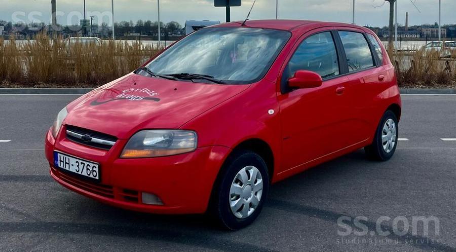 Red Chevrolet Aveo 2007 in Riga, with an engine capacity of 1.40 L and mileage of 209 thousand km for 810 €, photo 1 on AUTOMOTO.COM.LV