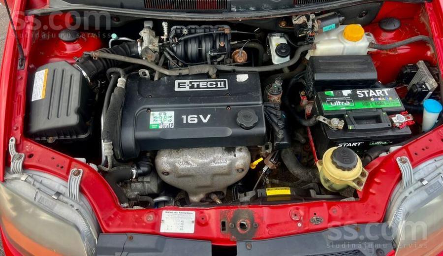 Red Chevrolet Aveo 2007 in Riga, with an engine capacity of 1.40 L and mileage of 209 thousand km for 810 €, photo 7 on AUTOMOTO.COM.LV