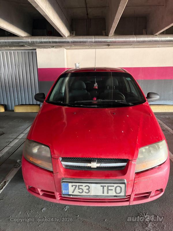 Sarkans Chevrolet Aveo 2005 Tallina, ar dzinēja tilpumu 1.40 L un nobraukumu 0 tūkst. km par 499 €, foto 1 vietnē AUTOMOTO.COM.LV