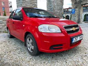 Red Chevrolet Aveo 2008 in Tallinn, with an engine capacity of 1.40 L and mileage of 145 thousand km for 799 €, photo  on AUTOMOTO.COM.LV