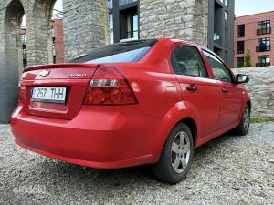 Sarkans Chevrolet Aveo 2008 Tallina, ar dzinēja tilpumu 1.40 L un nobraukumu 145 tūkst. km par 799 €, foto 4 vietnē AUTOMOTO.COM.LV