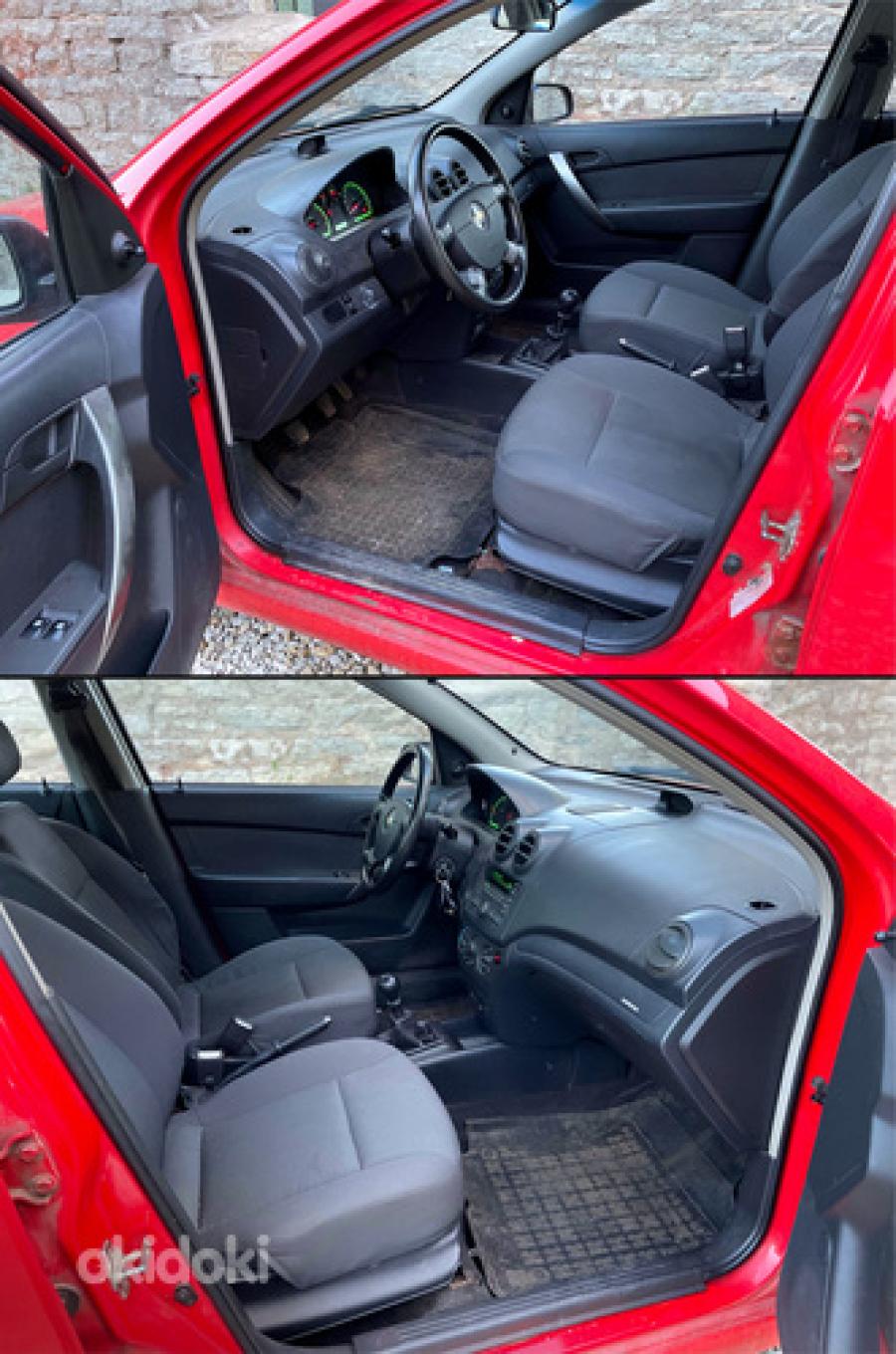Sarkans Chevrolet Aveo 2008 Tallina, ar dzinēja tilpumu 1.40 L un nobraukumu 145 tūkst. km par 799 €, foto 9 vietnē AUTOMOTO.COM.LV