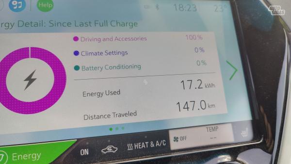 Blue Chevrolet Bolt 2017 in Vilnius, with an engine capacity of 0.00 L and mileage of 96 thousand km for 13500 €, photo 5 on AUTOMOTO.COM.LV