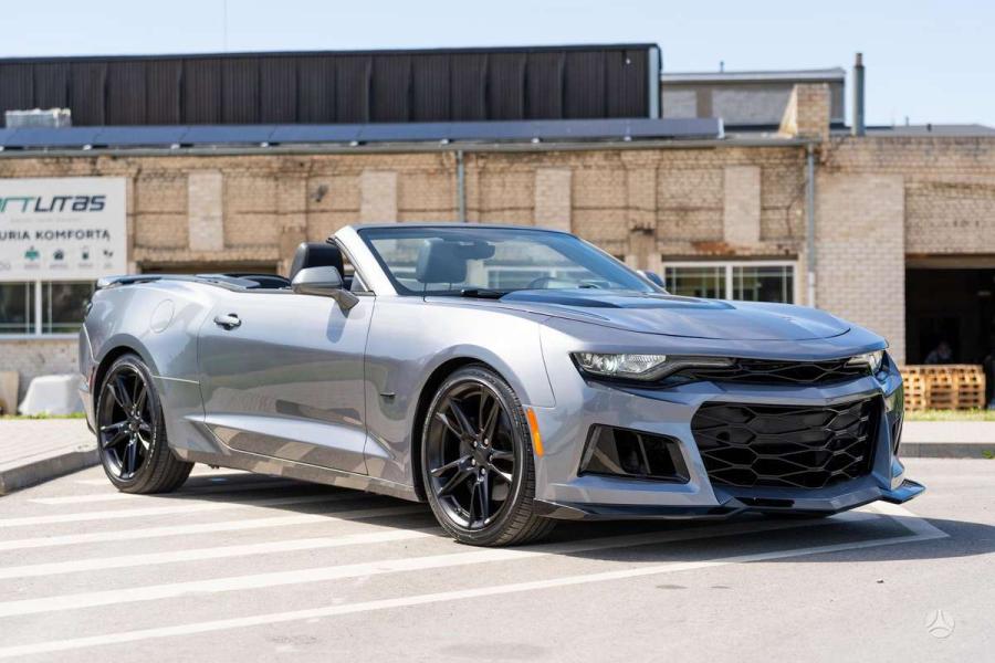 Grey Chevrolet Camaro 2019 in Siauliai, with an engine capacity of 6.16 L and mileage of 80 thousand km for 31460 €, photo 10 on AUTOMOTO.COM.LV