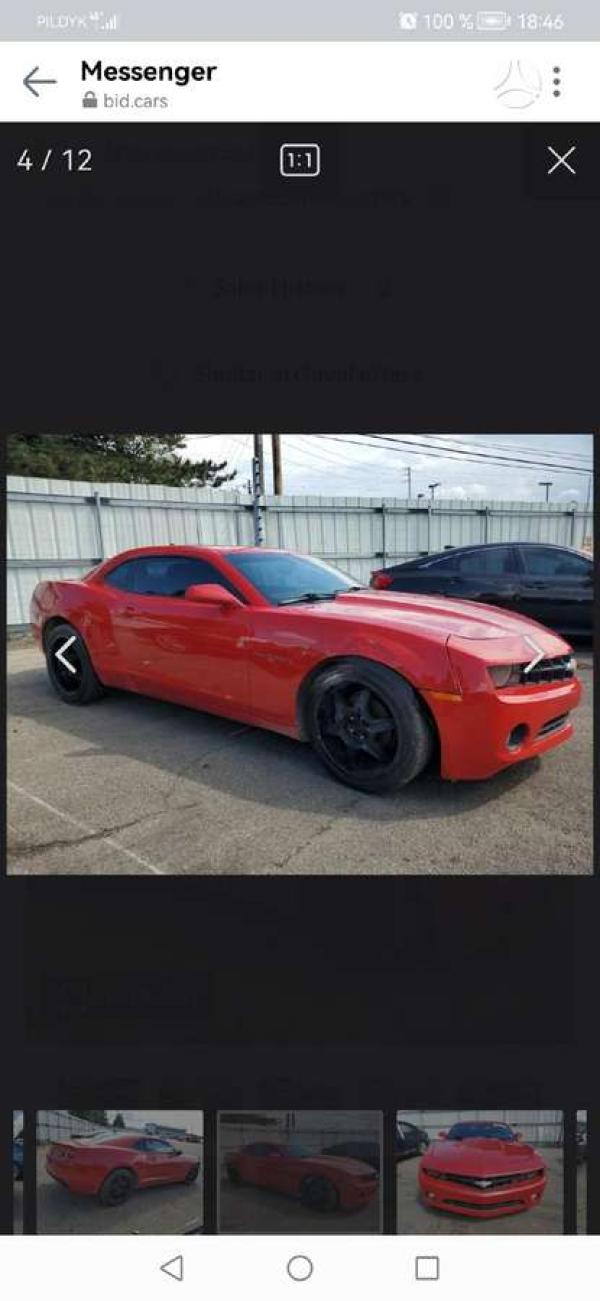 Sarkans Chevrolet Camaro 2011 Molėtai, ar dzinēja tilpumu 3.60 L un nobraukumu 286 tūkst. km par 5500 €, foto 6 vietnē AUTOMOTO.COM.LV