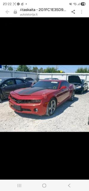 Red Chevrolet Camaro 2013 in Vilnius, with an engine capacity of 3.60 L and mileage of 186 thousand km for 13700 €, photo 14 on AUTOMOTO.COM.LV
