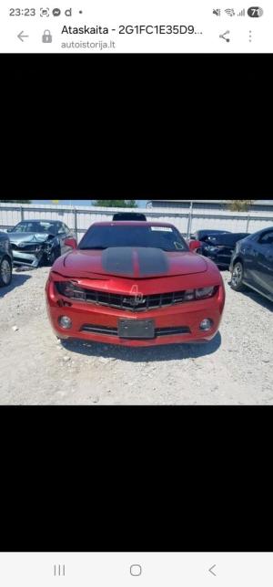 Red Chevrolet Camaro 2013 in Vilnius, with an engine capacity of 3.60 L and mileage of 186 thousand km for 13700 €, photo 16 on AUTOMOTO.COM.LV